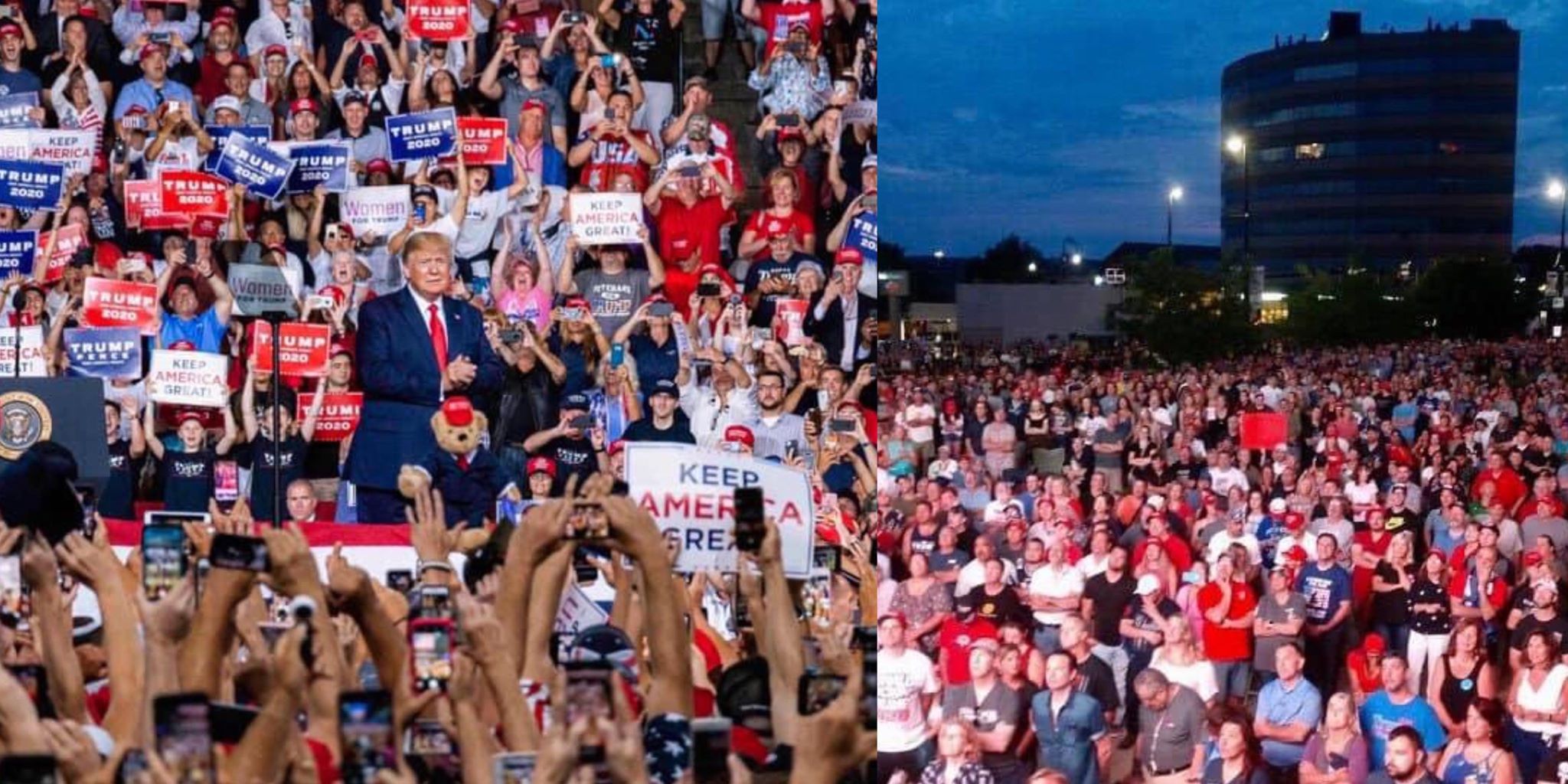 #EmptySeatMagaTour Trends Despite Pics of HUGE Overflow Crowd at NH ...