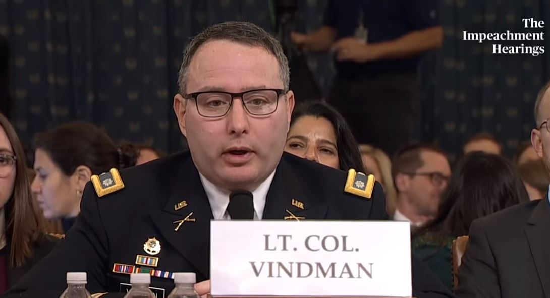 Report: Trump White House Looking to Fire Lt. Col. Vindman from ...