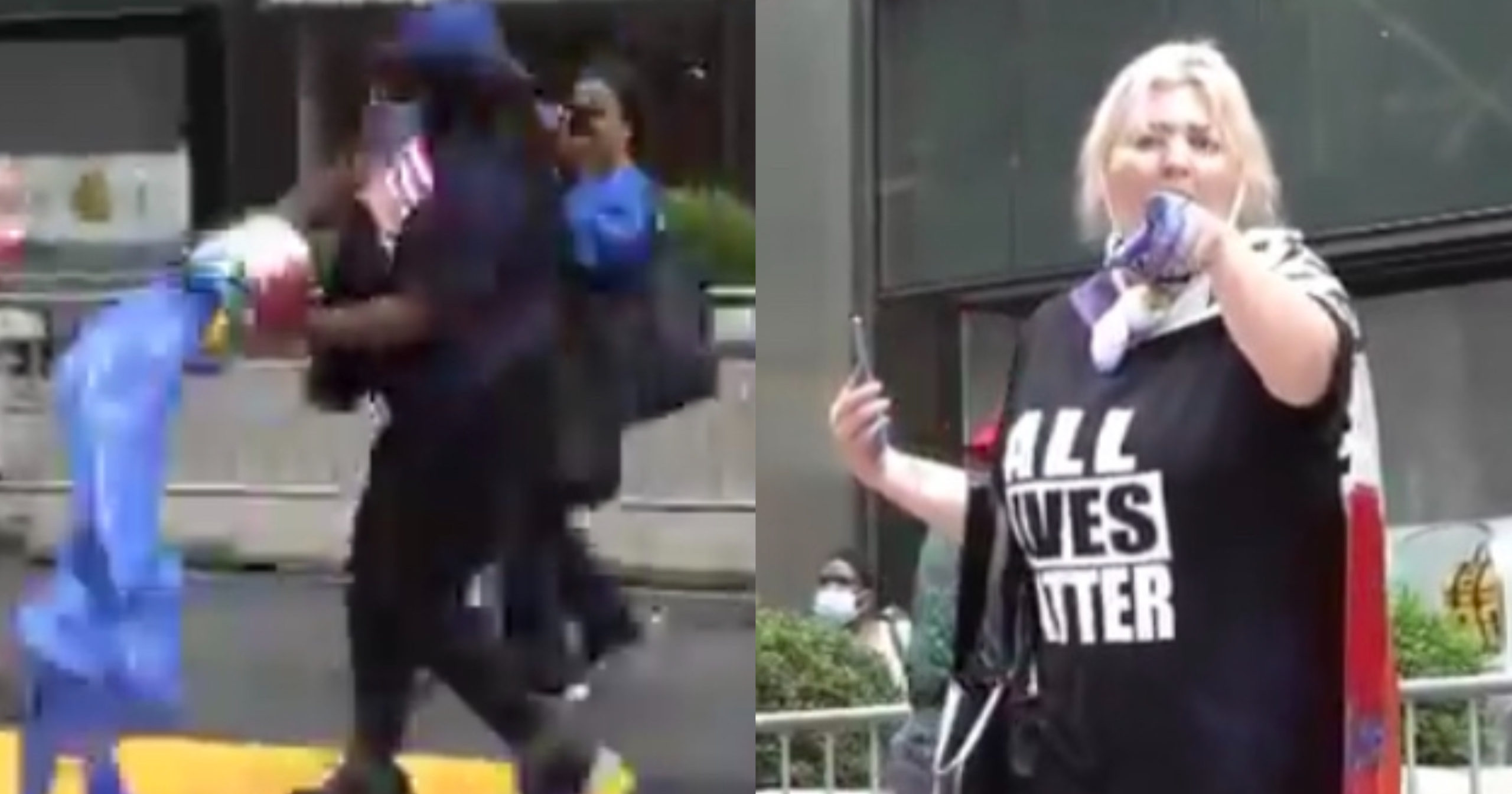 Trump Supporters Splatter Blue Paint Onto NYC Black Lives Matter Mural ...