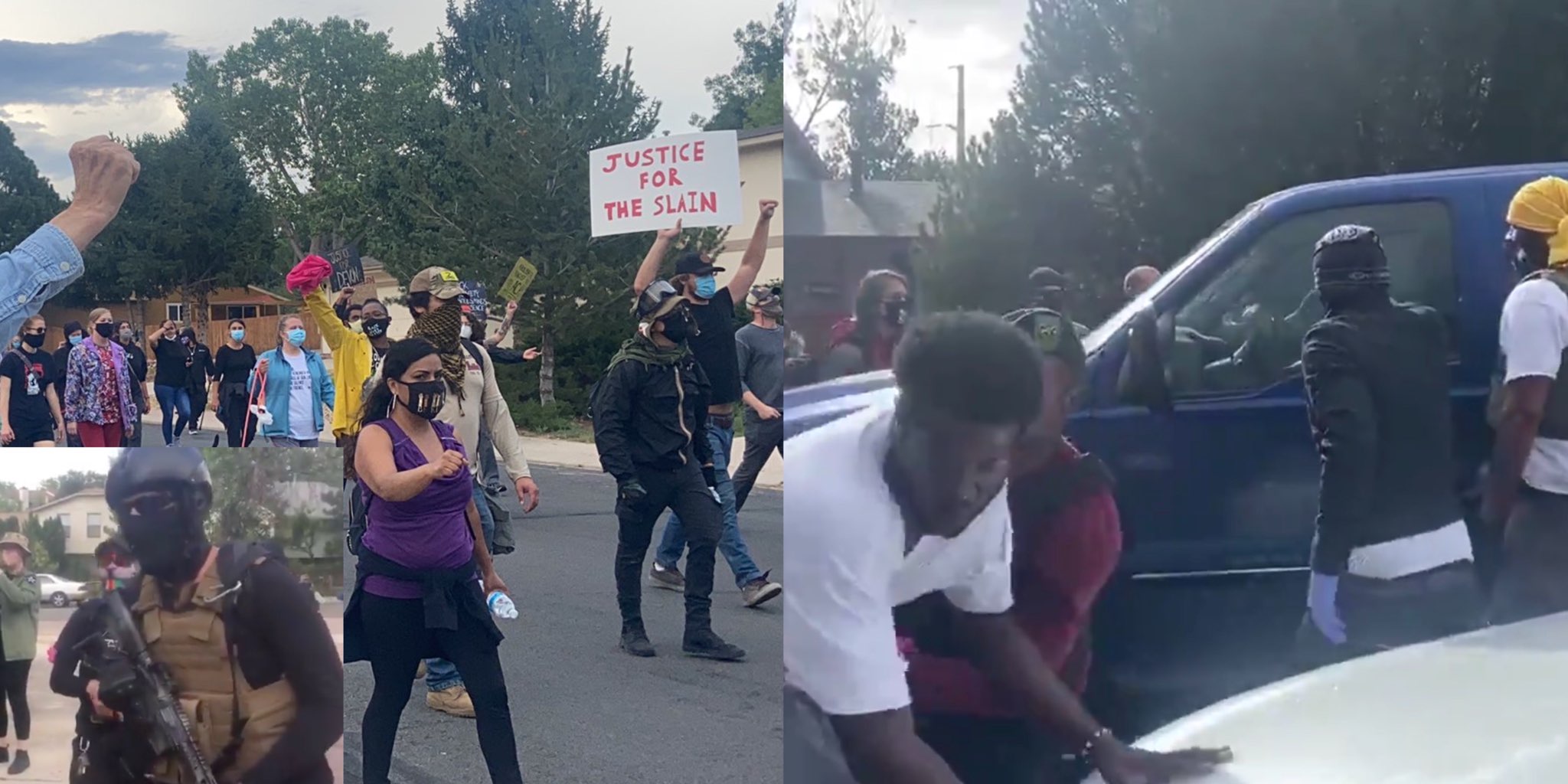 Colorado Springs PD Allows Protest in Residential Area, Tells People to ...