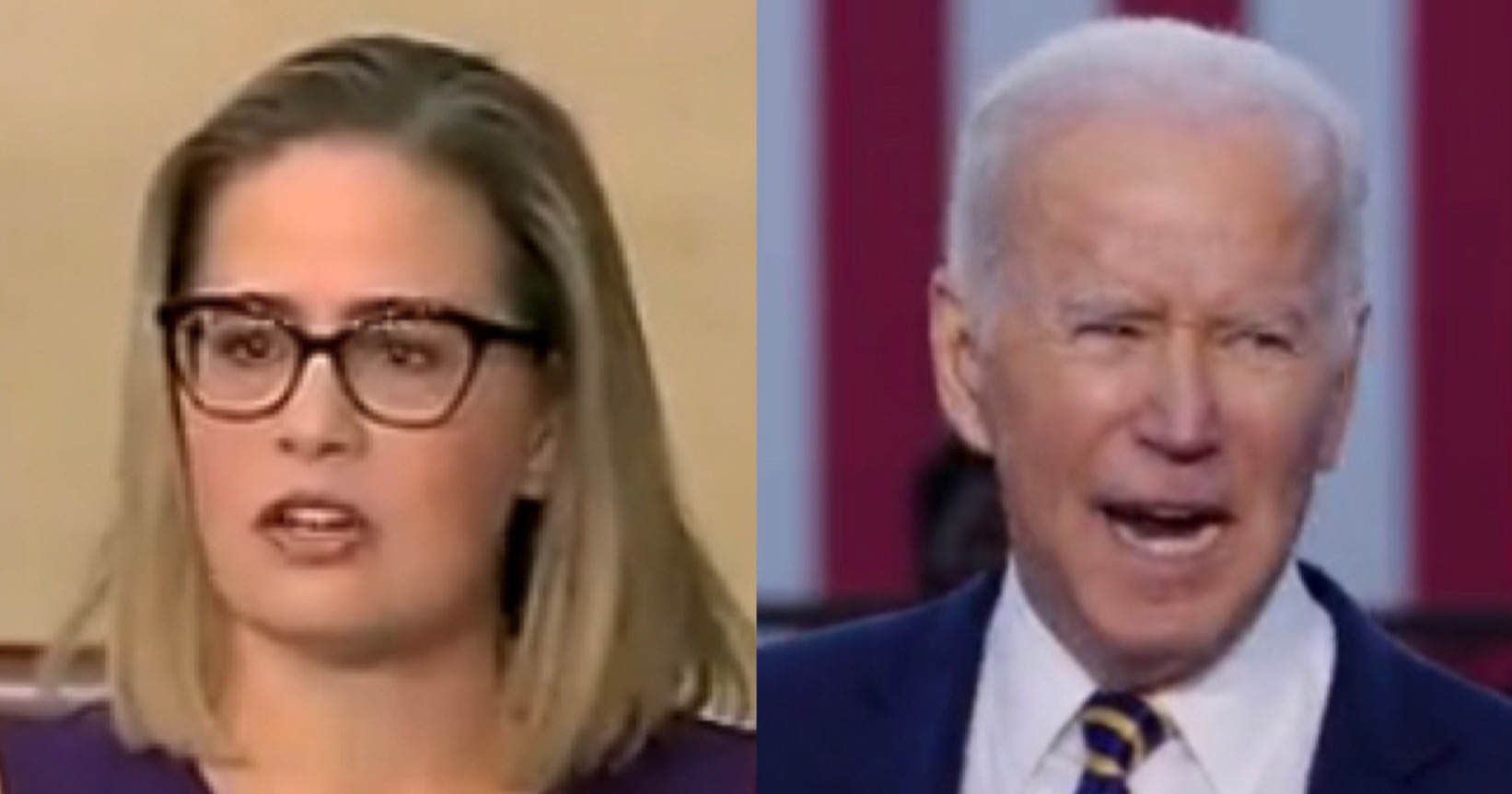 Liberals Outraged After Kyrsten Sinema Deals Fatal Blow to Biden's ...