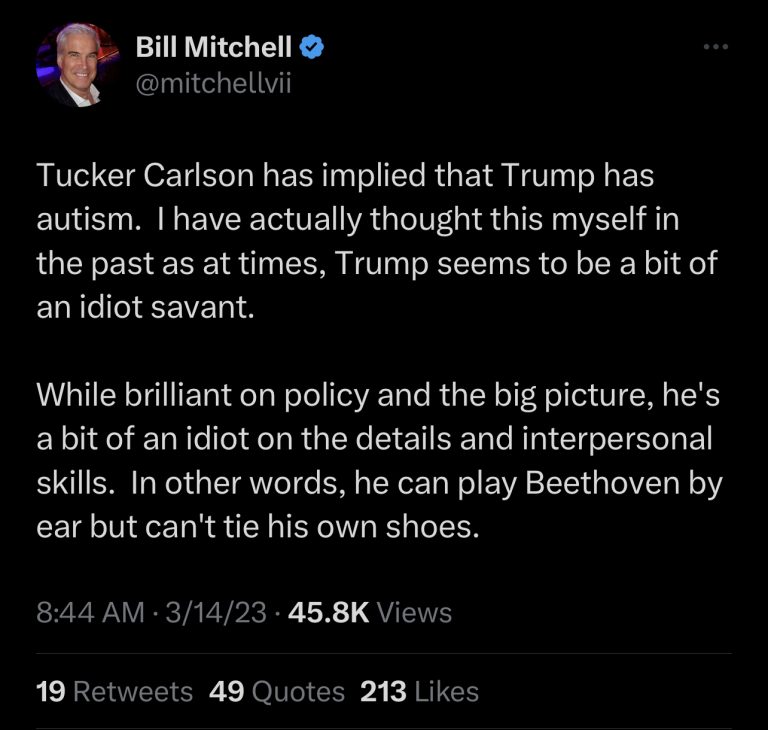 Anti-Trump Political Commentator Bill Mitchell Insults the Disabled ...